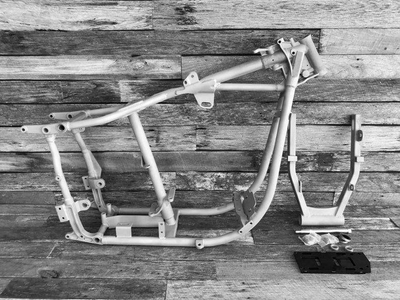 Harley Shovelhead Replica FLH Frame Package – Meat-Balls Springers