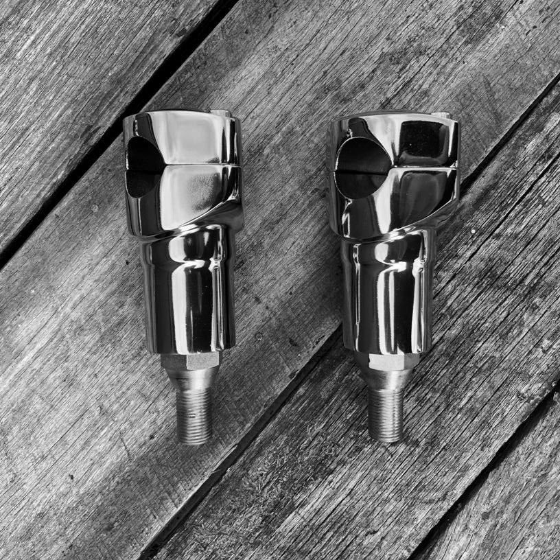 Risers - Rubber Mounted to Suit Late Style Meat-Balls Springers & Genu